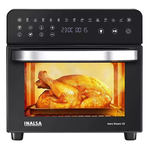 Inalsa Aero Smart 15L Oven 1700W|14 Functions|Roast,Reheat,Bake|Rotiss ...