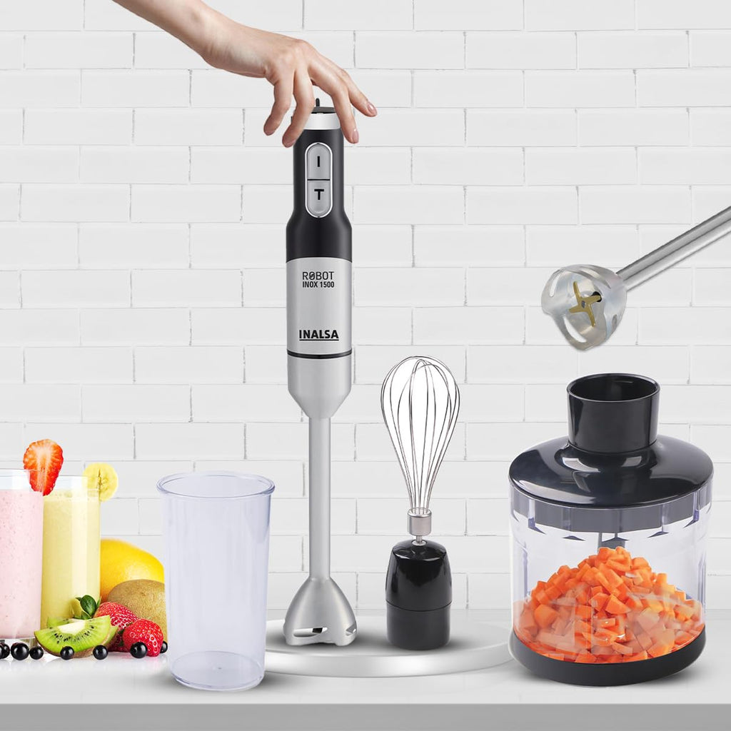Inalsa by Inalsa Robot Inox 1500 1500 W Hand Blender (Black|Silver ...