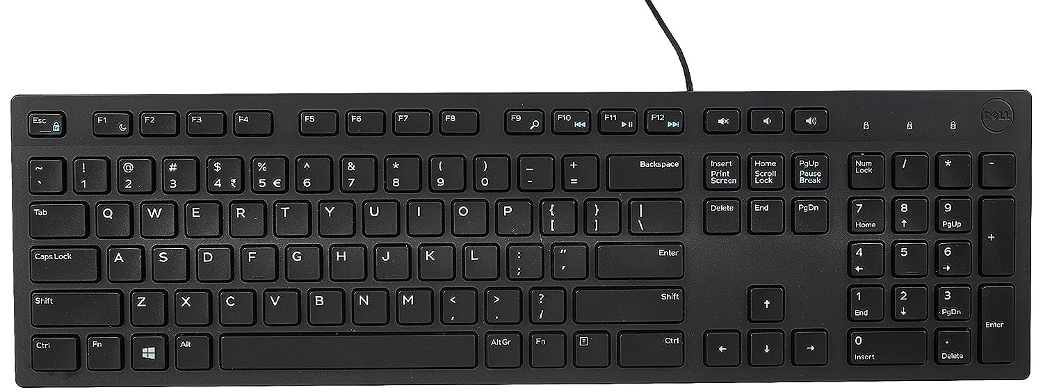 Dell KB 216 Wired USB Desktop Keyboard (Black) – AS TRENDS
